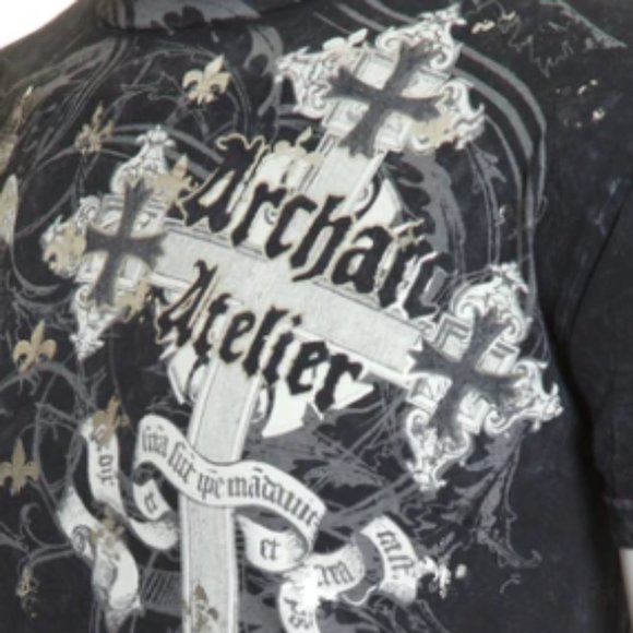 Affliction | Shirts | Archaic By Affliction Mens Short Sleeve Alkaline ...